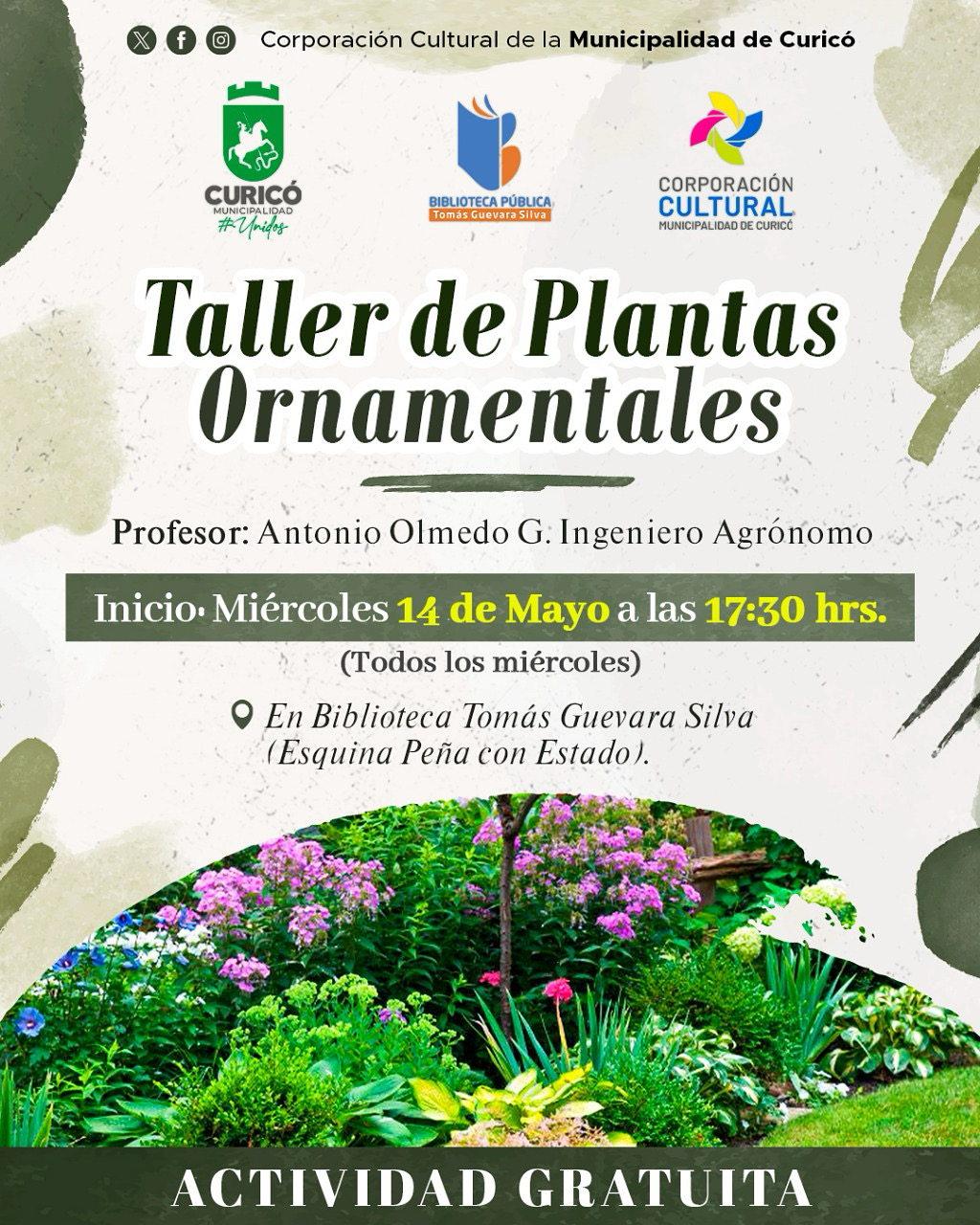 Taller de Flores y Plantas Ornamentales - Corporación Cultural Curicó